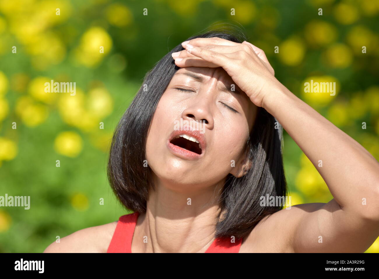 Female stress woman hi-res stock photography and images - Alamy