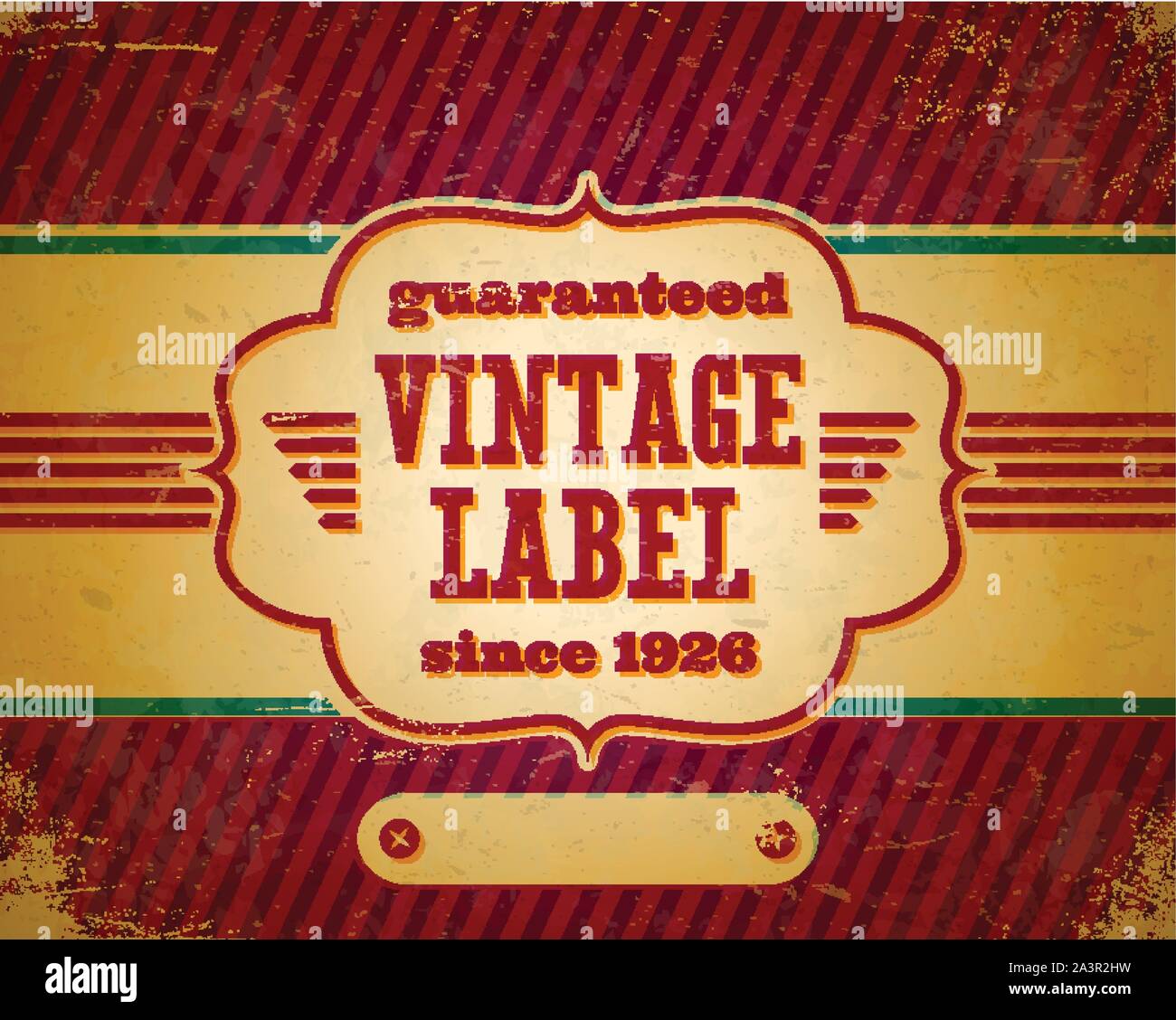 Aged vintage label Stock Vector Image & Art - Alamy
