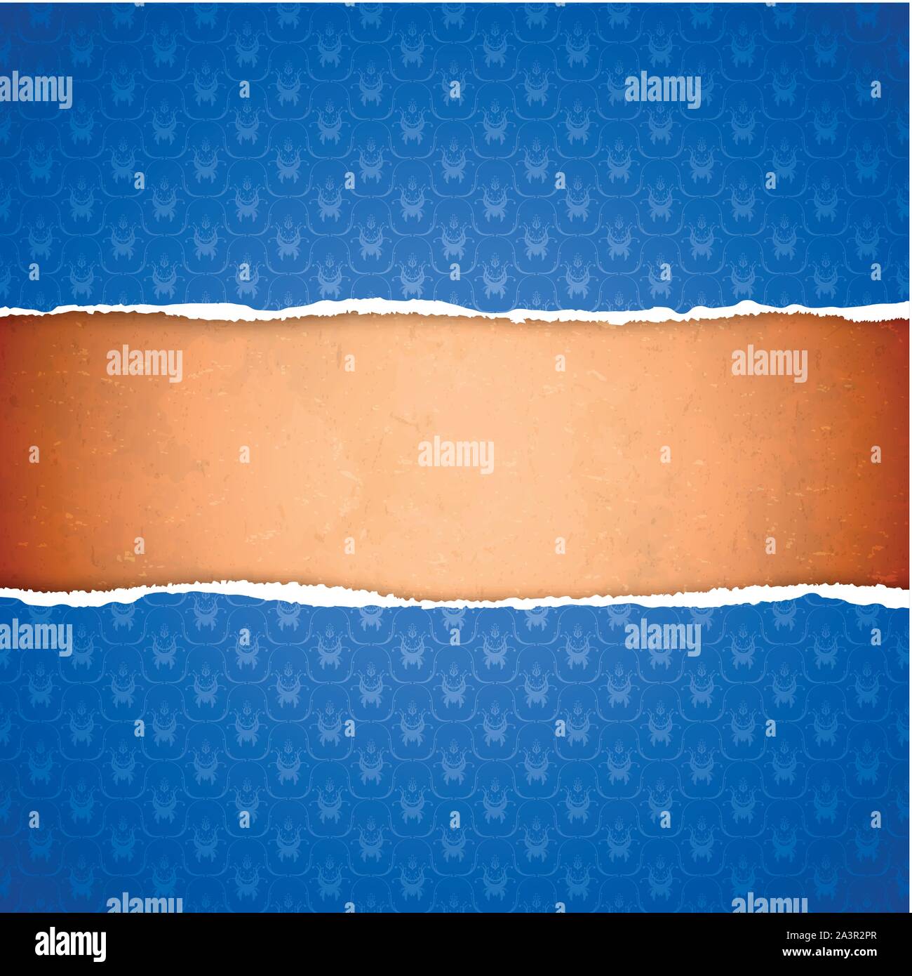 Old damage torn blue Stock Vector Images - Alamy