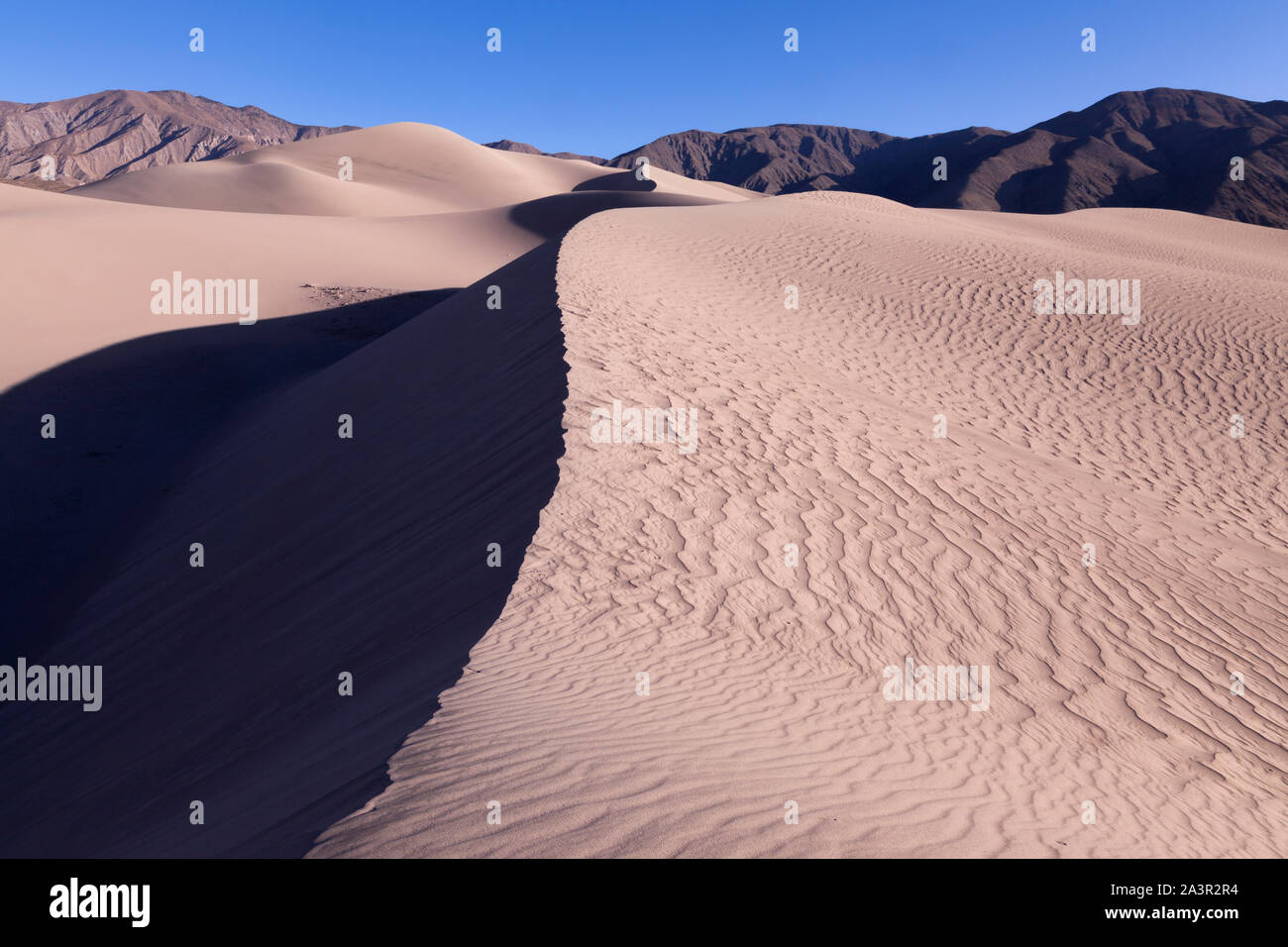Panamint Dunes lie at the foot of Panamint, Cottonwood and Nelson ...