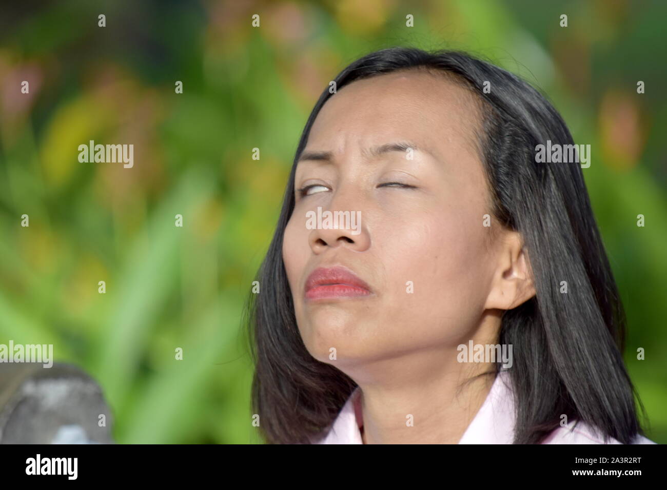 An Adult Female And Confusion Stock Photo - Alamy