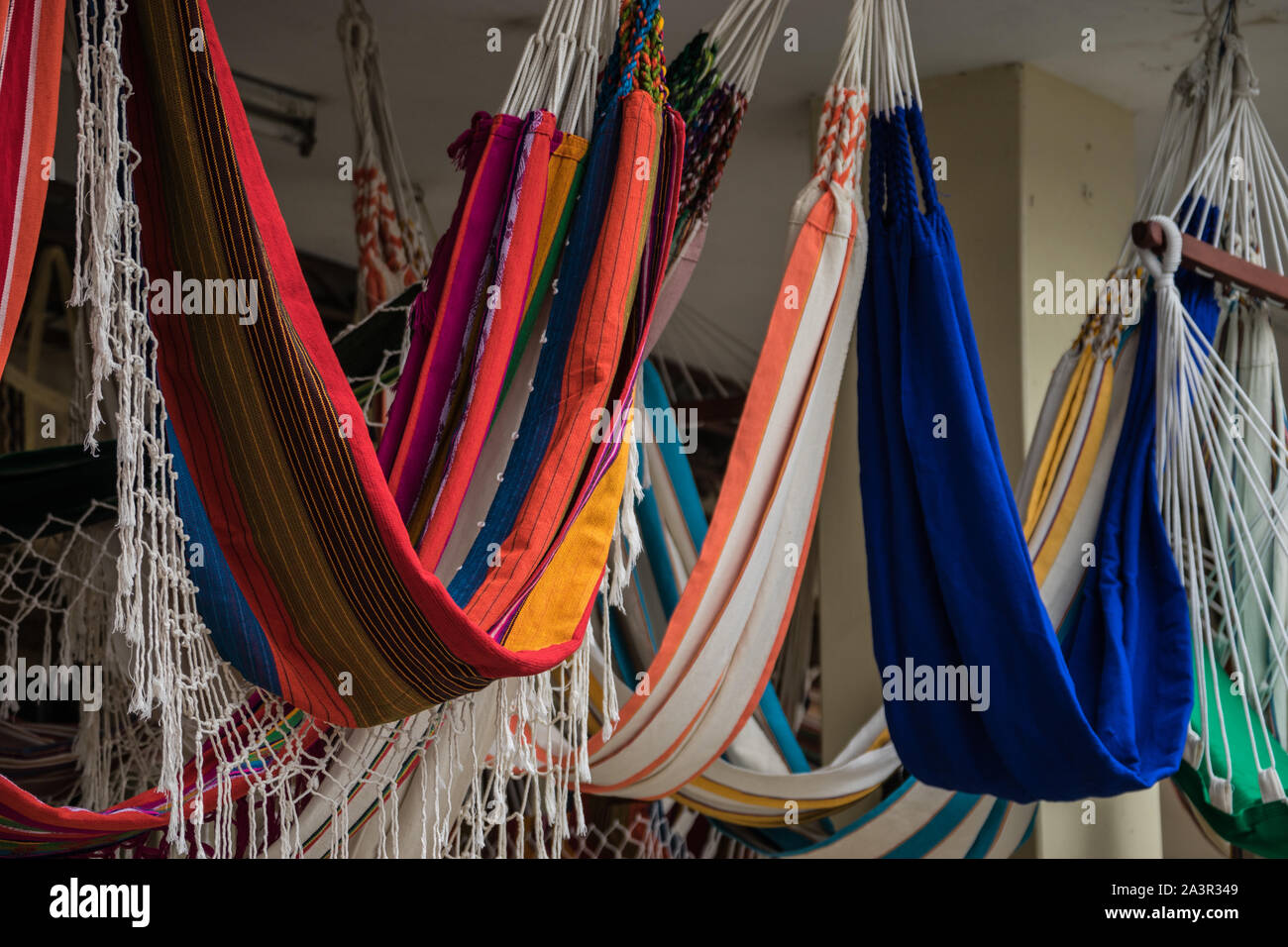 Woven hammocks hi-res stock photography and images - Alamy