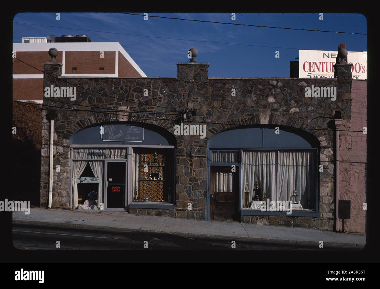 Stone storefront, Atlanta, Georgia Stock Photo - Alamy