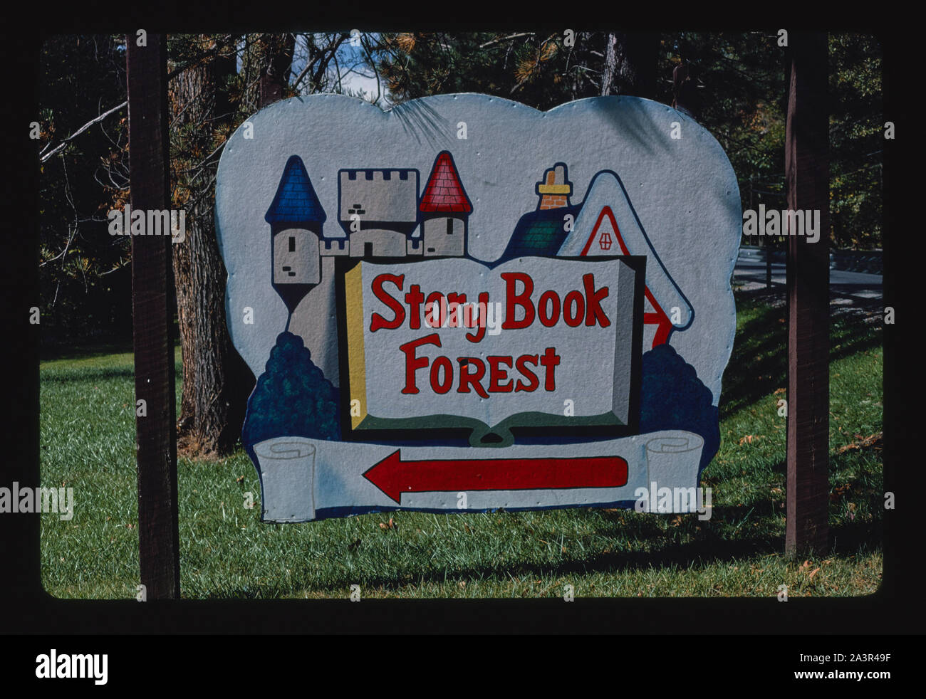 Story book forest sign hi-res stock photography and images - Alamy