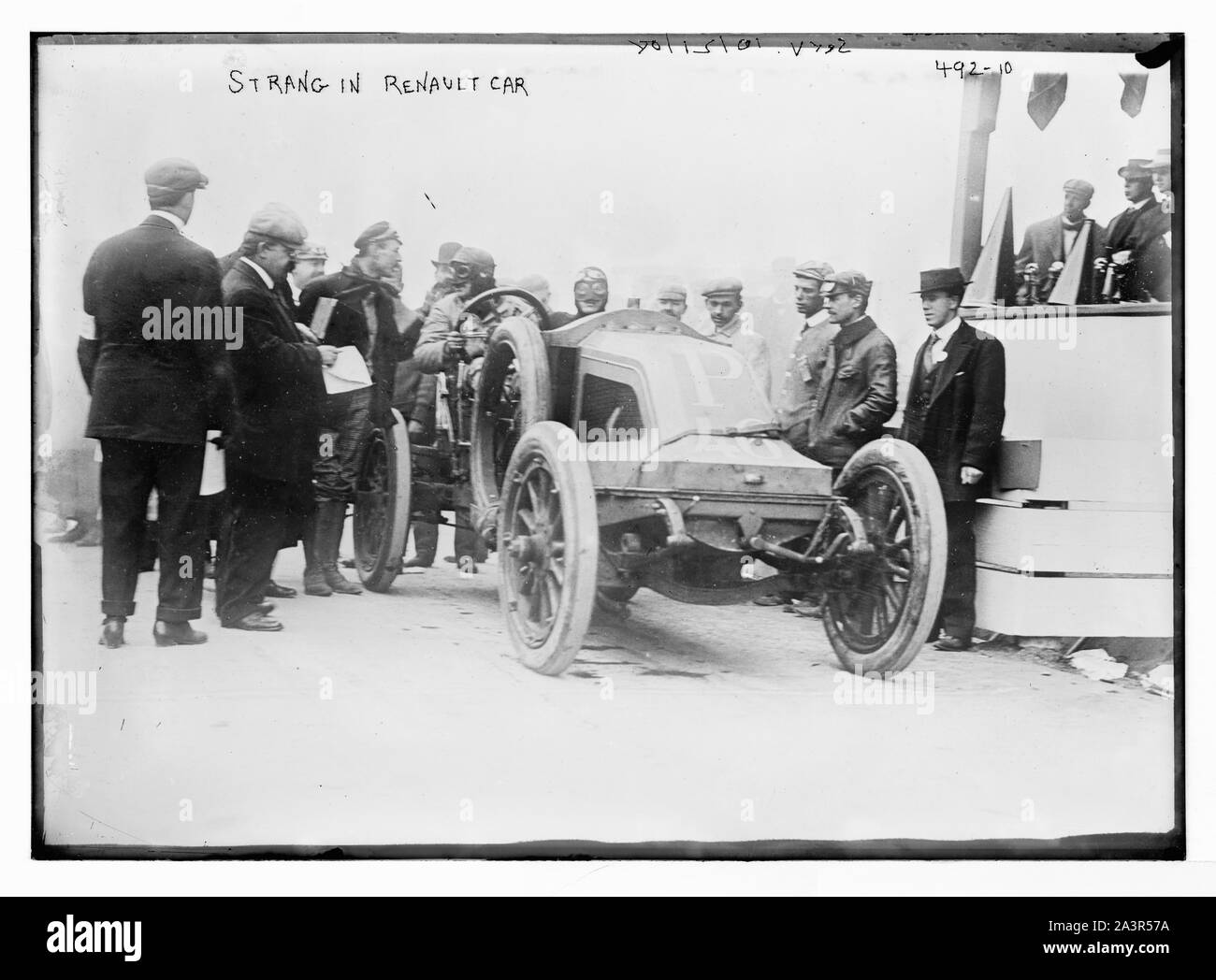 Strang in Renault car Stock Photo - Alamy