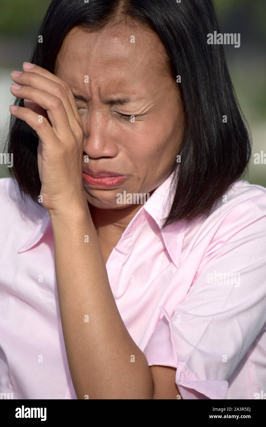 Crying Beautiful Asian Female Stock Photo - Alamy