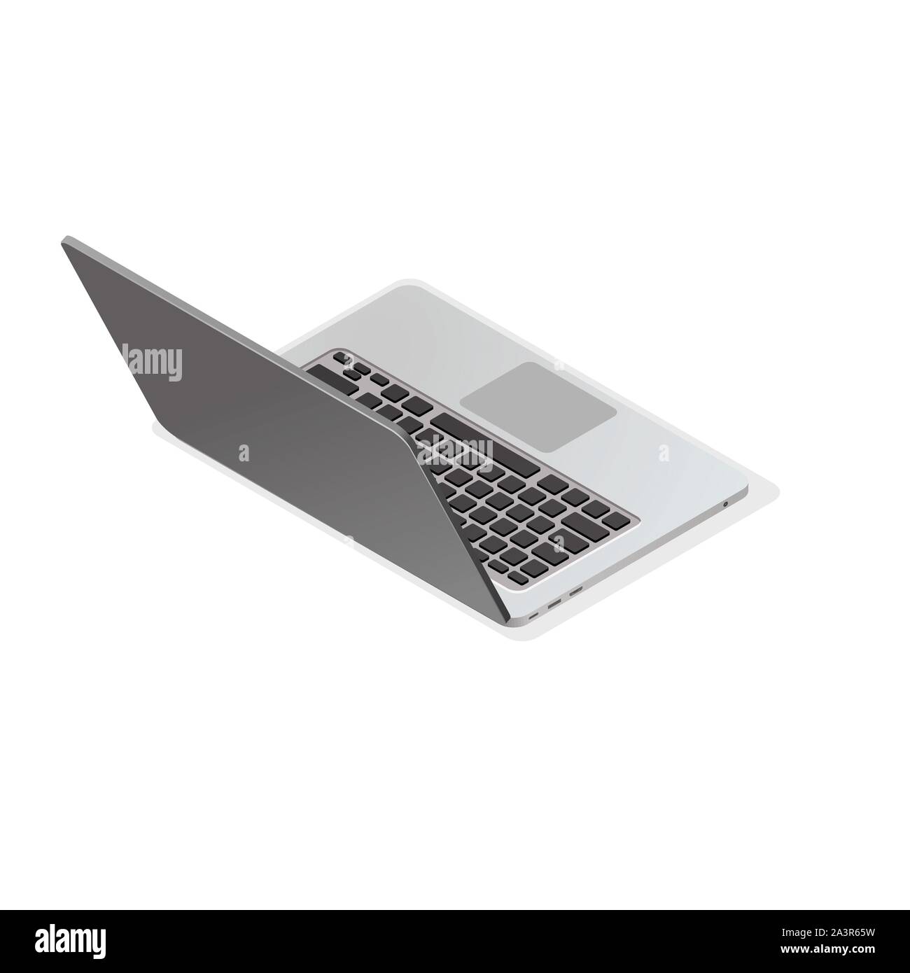 Vector isometric laptop isolated on a white background Stock Vector ...