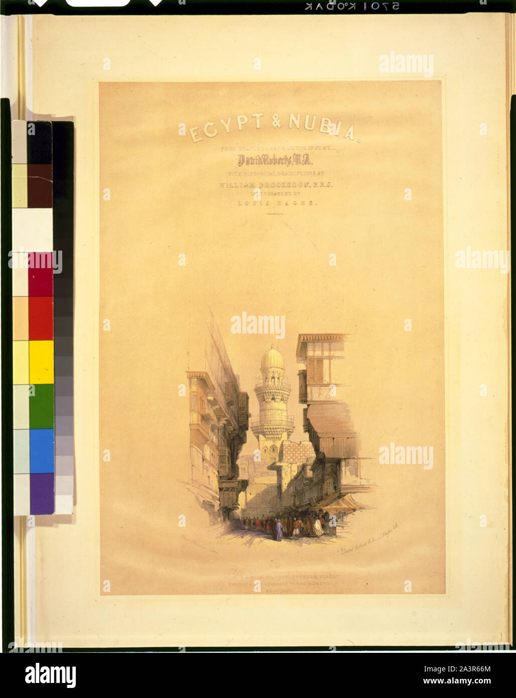 Street scene in Cairo / David Roberts, R.A Stock Photo - Alamy