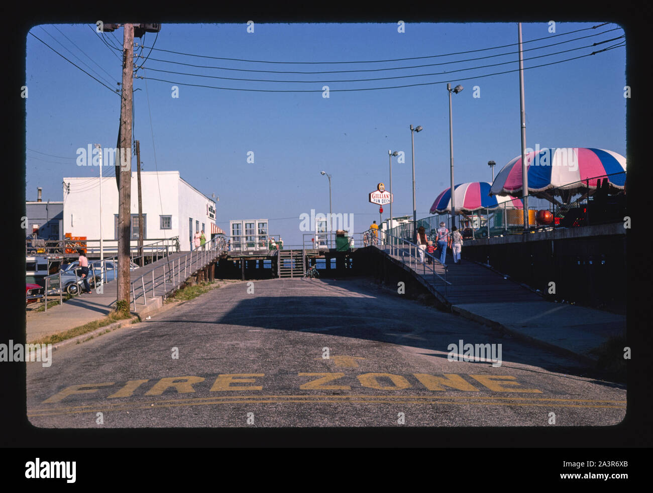 Street to Boardwalk, Ocean City, New Jersey Stock Photo - Alamy