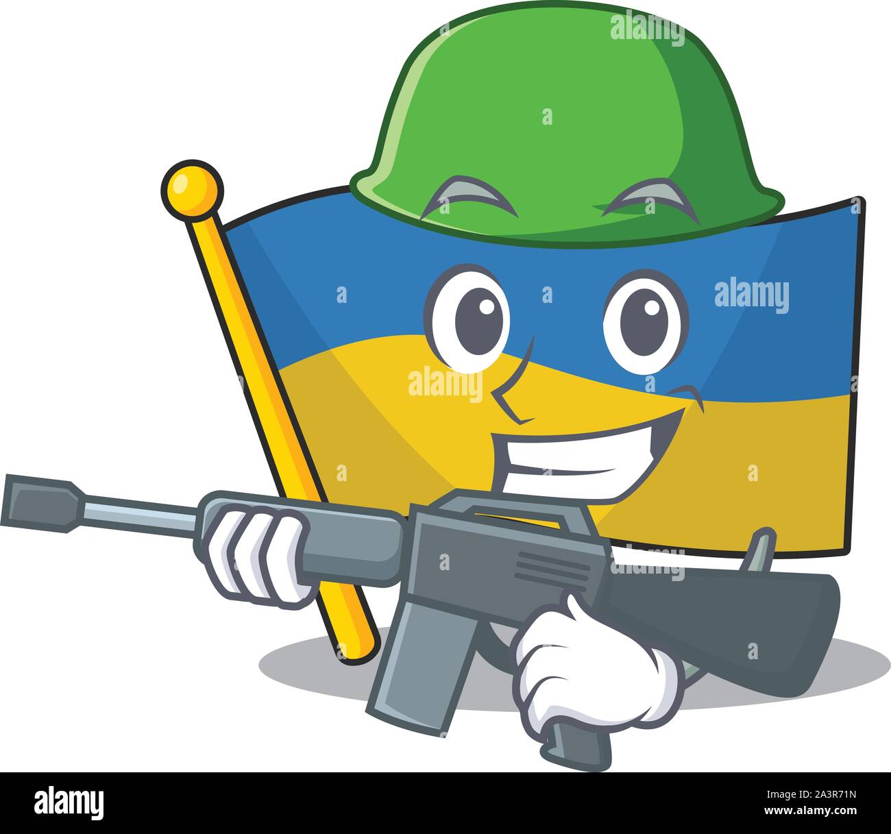 Army flag ukraine cartoon Stock Vector Images - Alamy