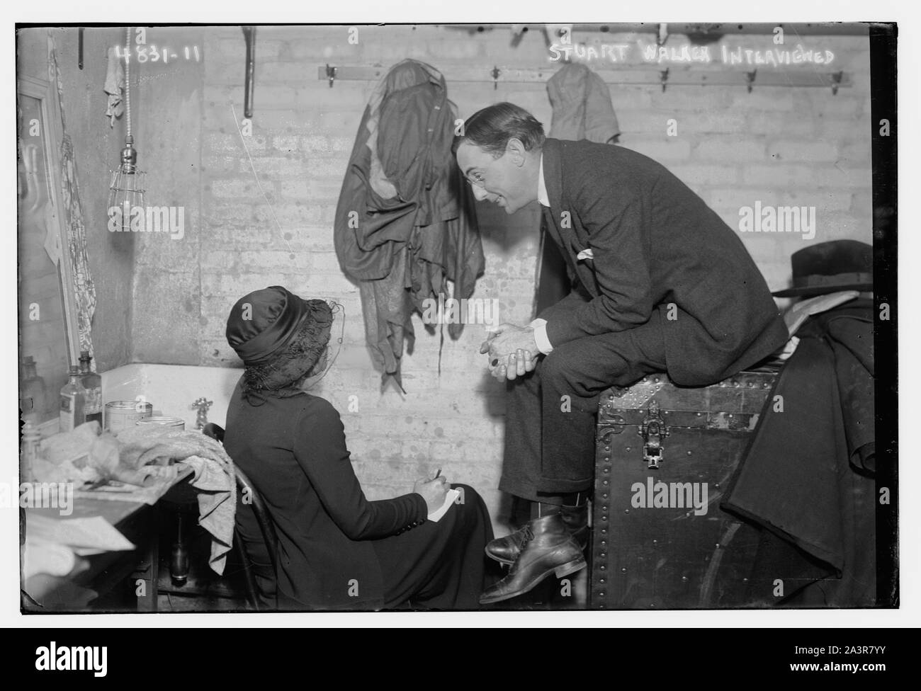 Stuart Walker interviewed Stock Photo - Alamy