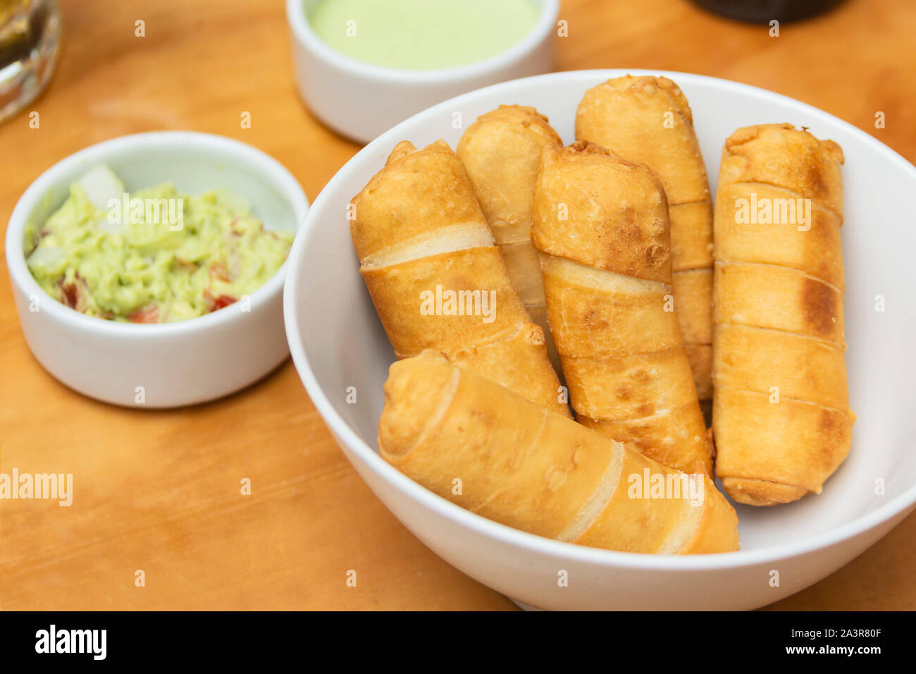 Venezuela tequeños food cheese stick Stock Photo - Alamy