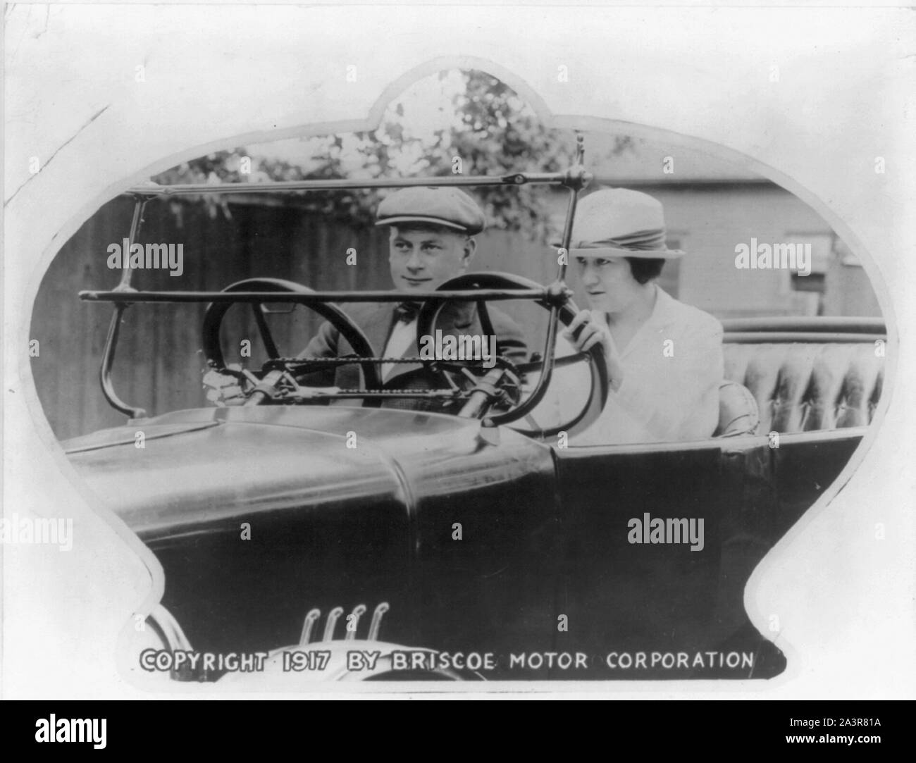 Student and instructor in automobile - notice the dual controls Stock ...