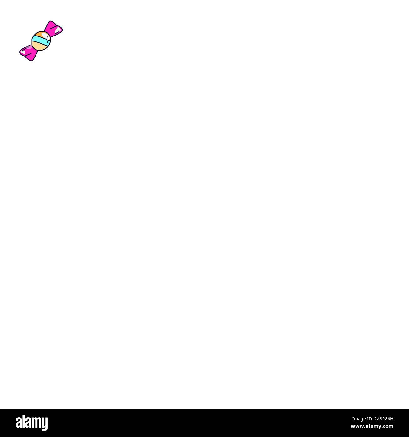 wrapped sweet and candies icon line fill illustration Stock Vector ...