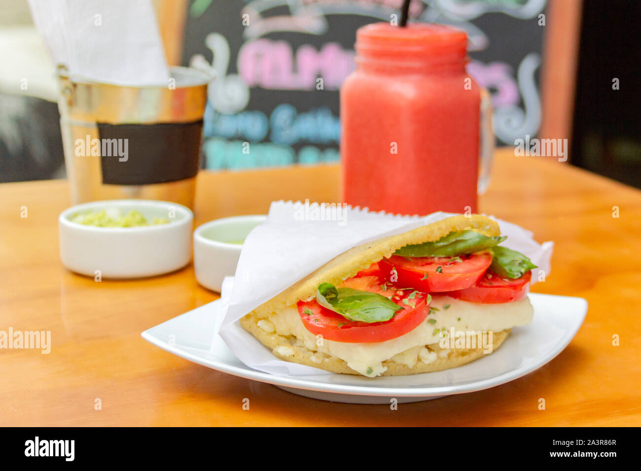 Venezuelan typical food, arepa Stock Photo - Alamy