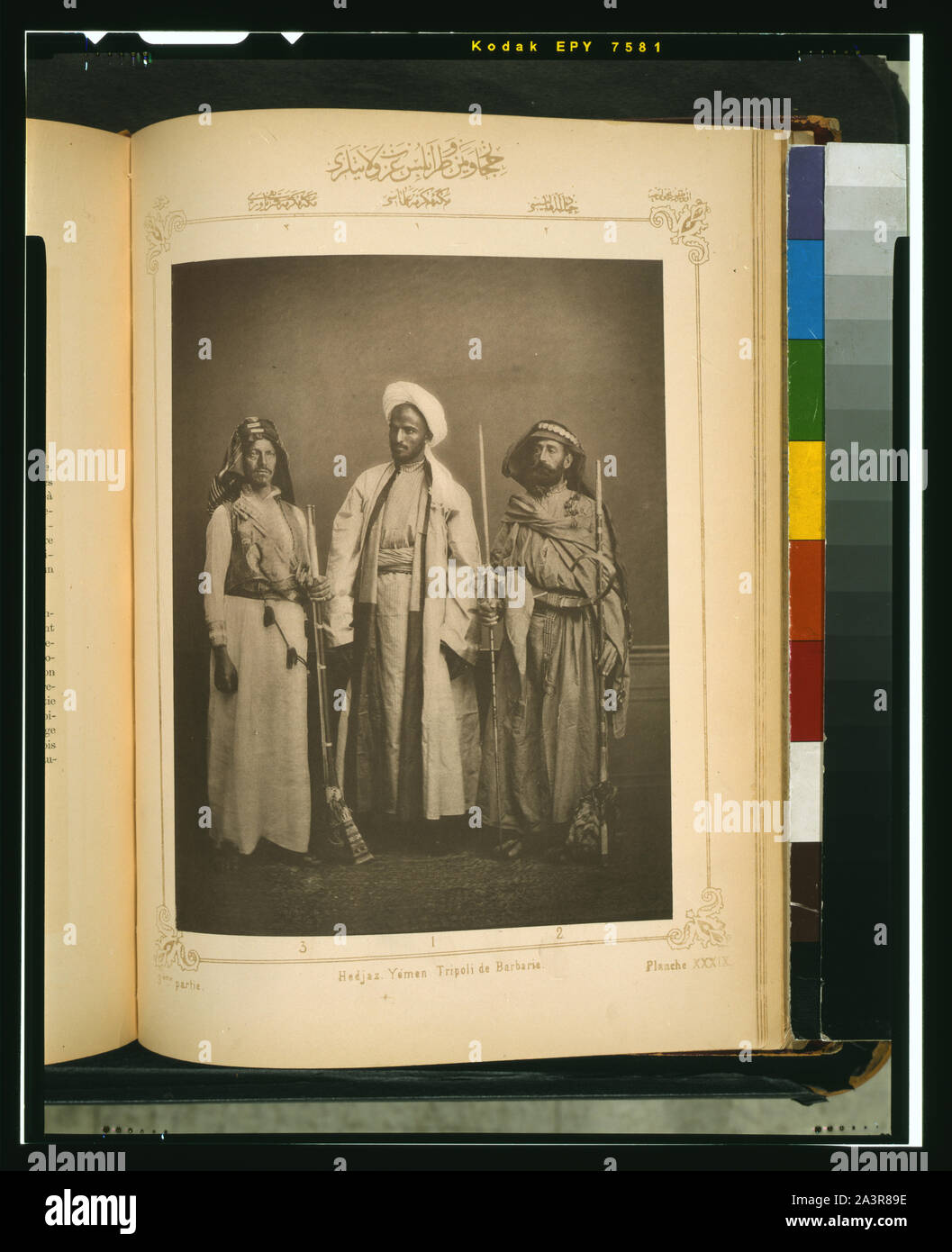 Studio portrait of models wearing traditional clothing from the ...