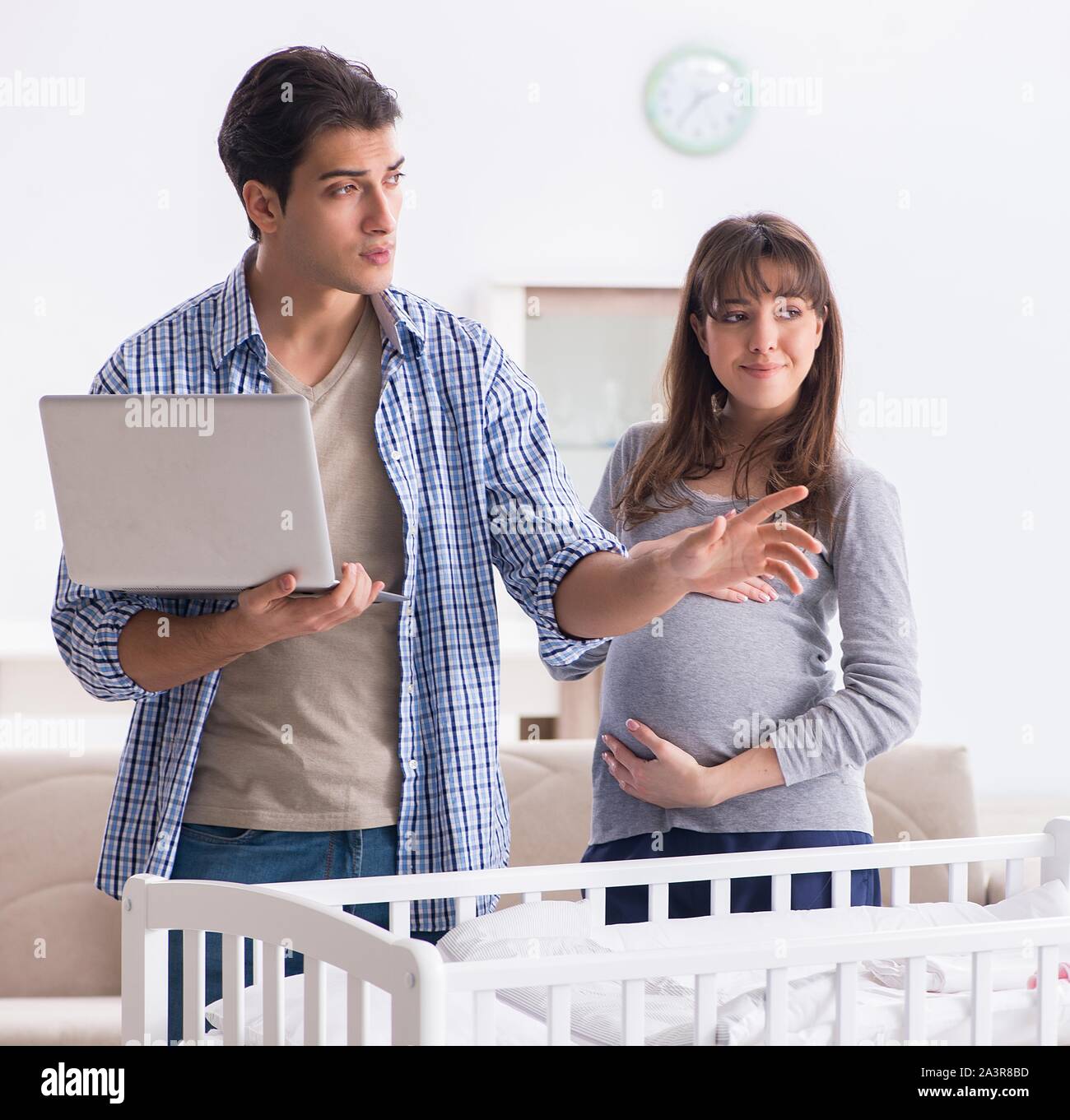 The young parents expecting their first baby Stock Photo - Alamy