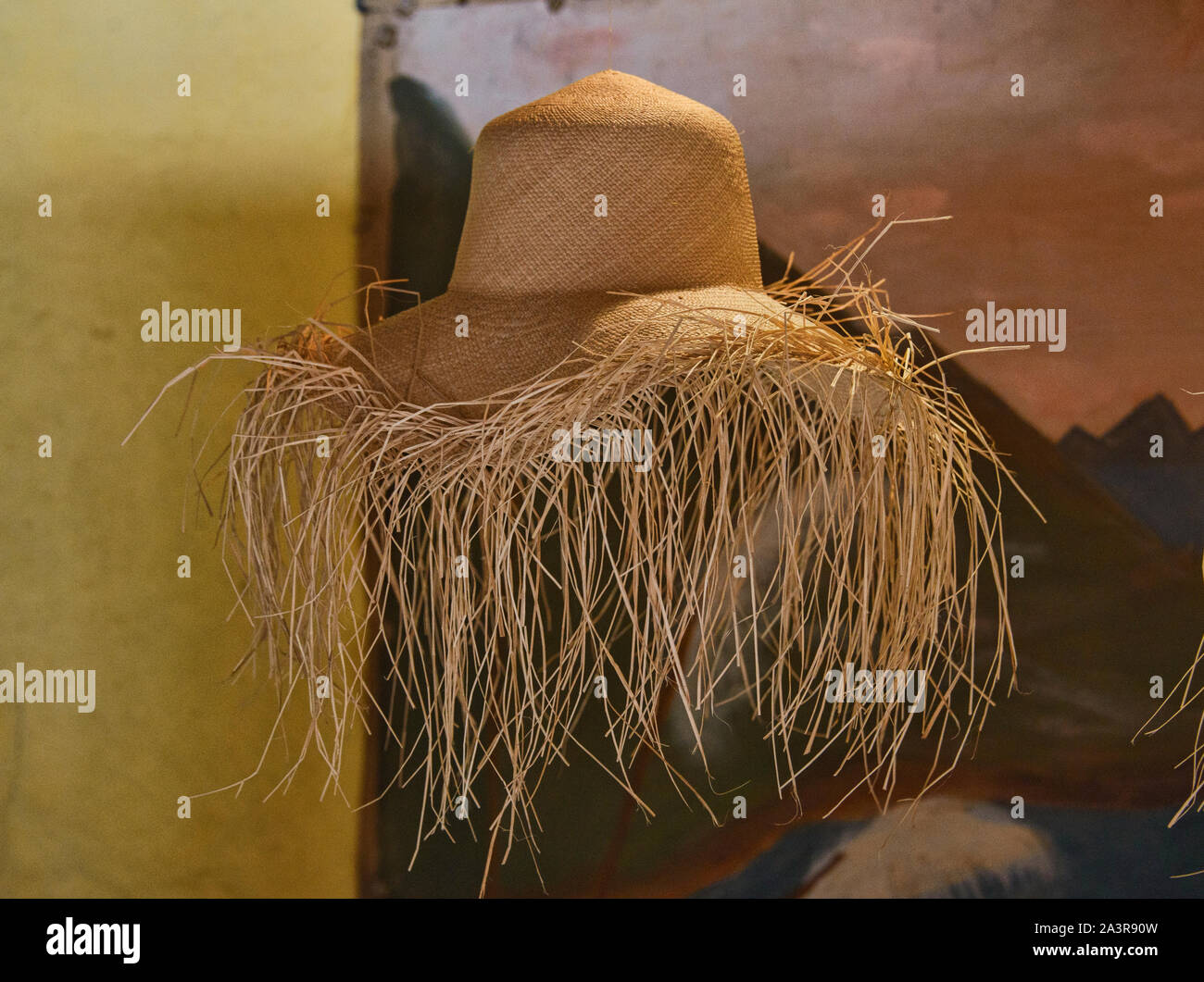 Traditional Panama hats (paja toquilla), which actually come from ...