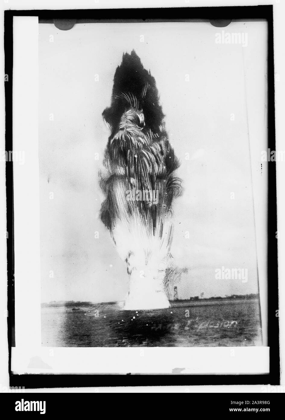 Ocean explosion Black and White Stock Photos & Images - Alamy