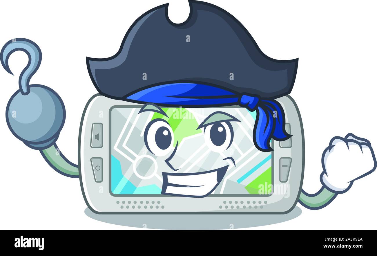 Pirate global positioning system in the cartoon Stock Vector Image ...