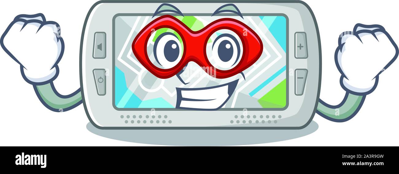 Super hero global positioning system isolated the character Stock ...