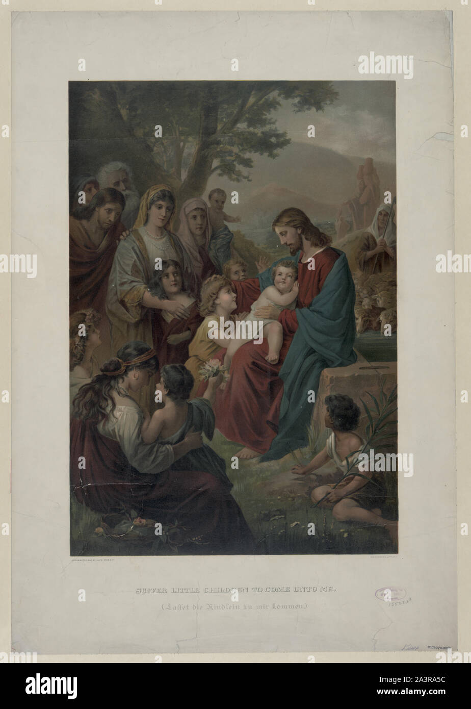 Suffer little children to come unto me Stock Photo - Alamy