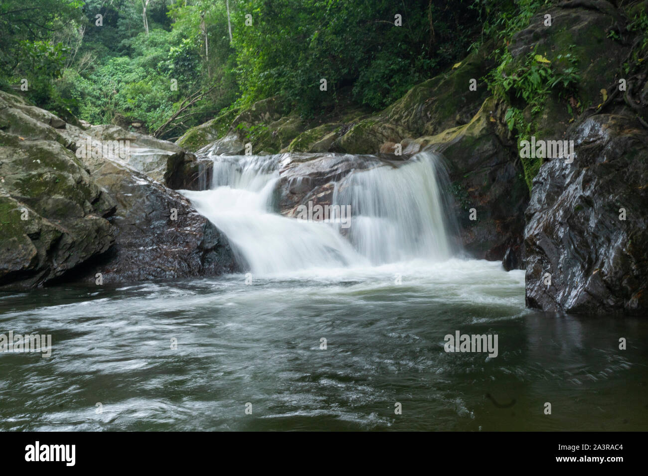The waterfall in Pozo Azul, Minca Santa Marta Stock Photo - Alamy