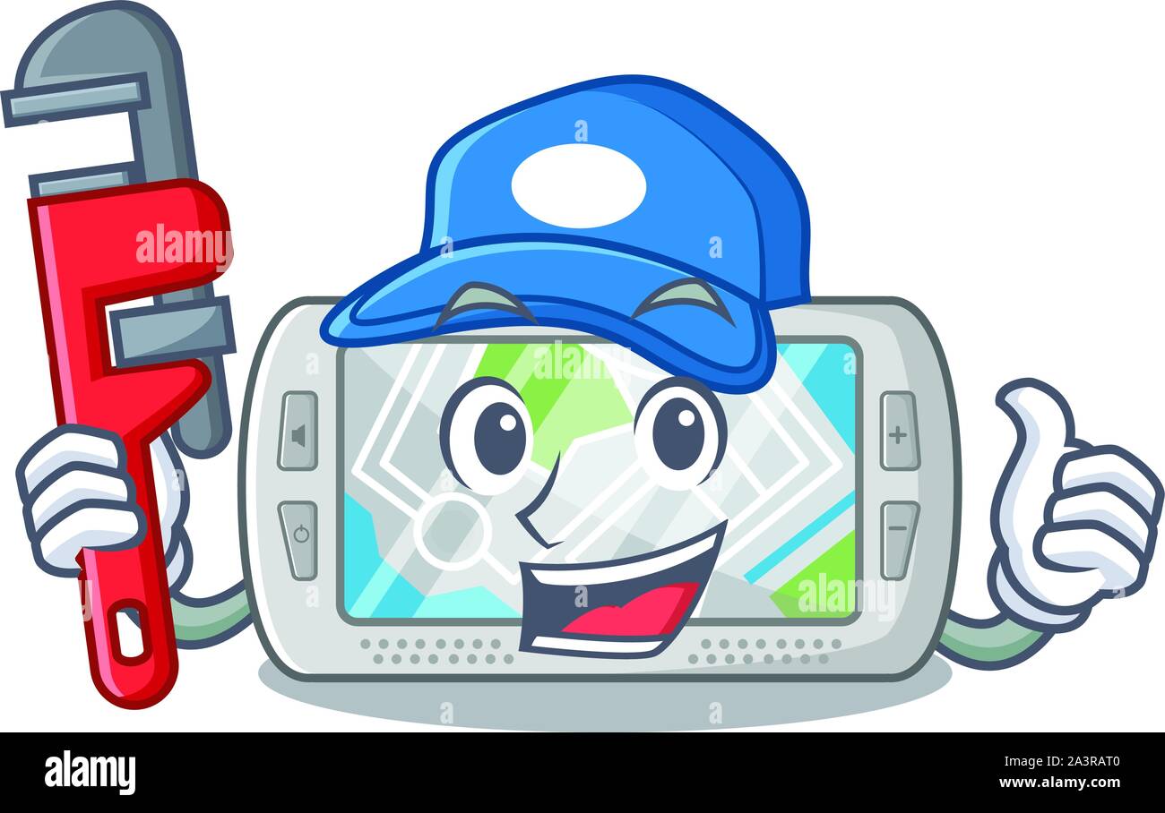 Plumber cartoon style global positioning system toy Stock Vector Image ...