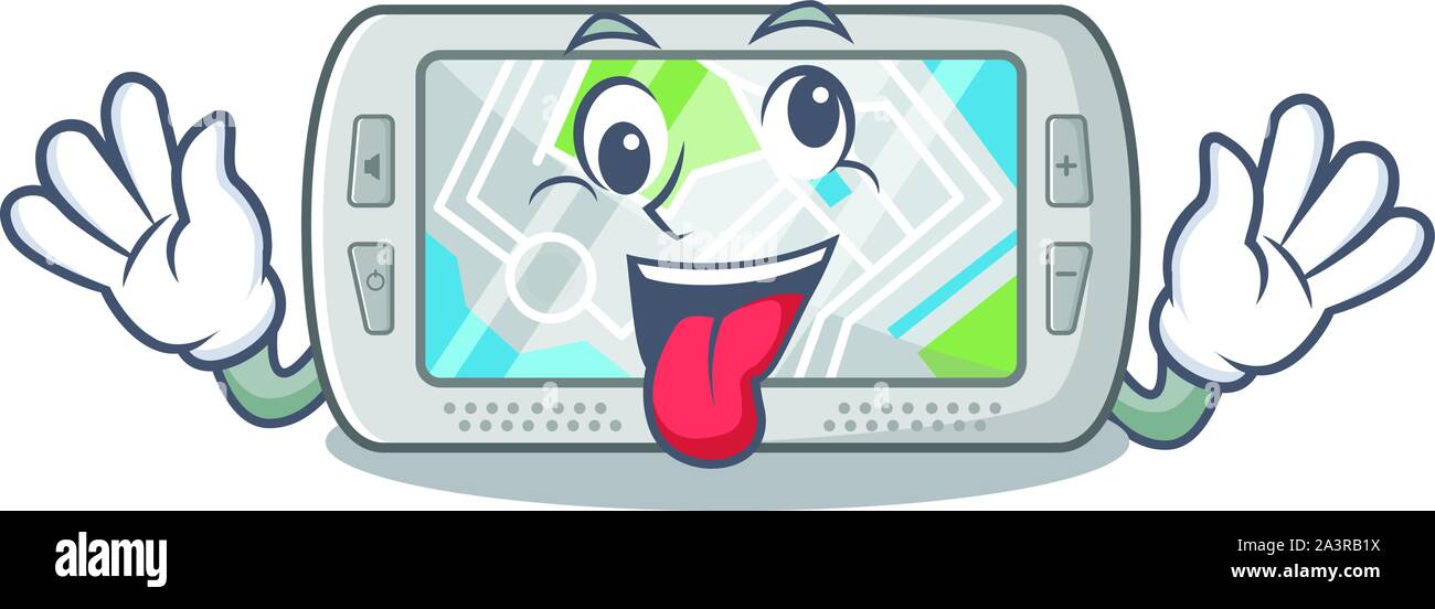 Crazy cartoon style global positioning system toy Stock Vector Image ...