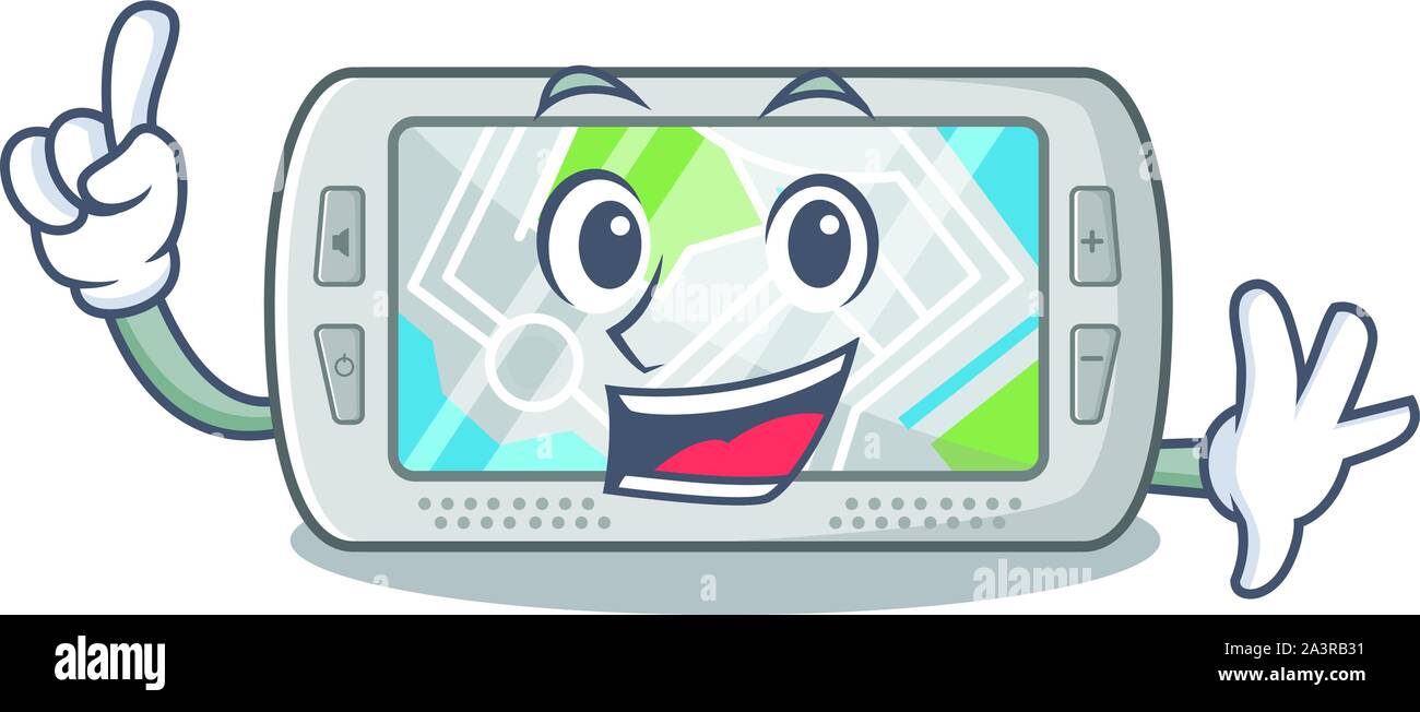 Finger cartoon style global positioning system toy Stock Vector Image ...