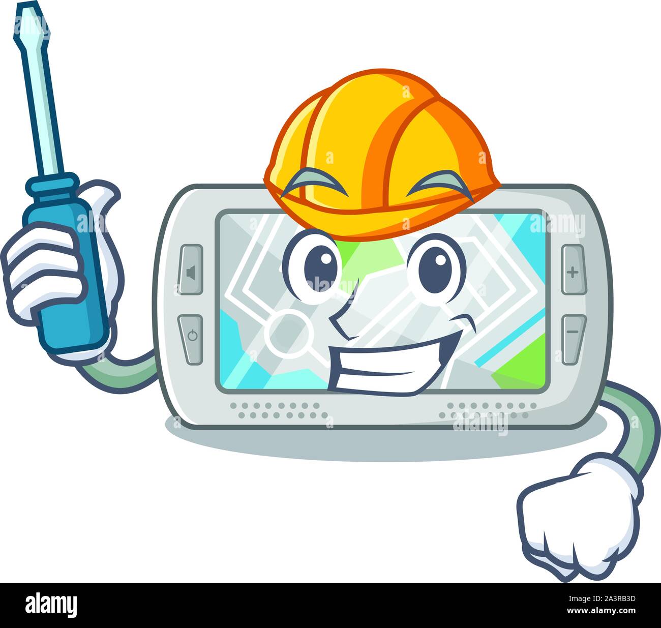 Automotive cartoon style global positioning system toy Stock Vector ...