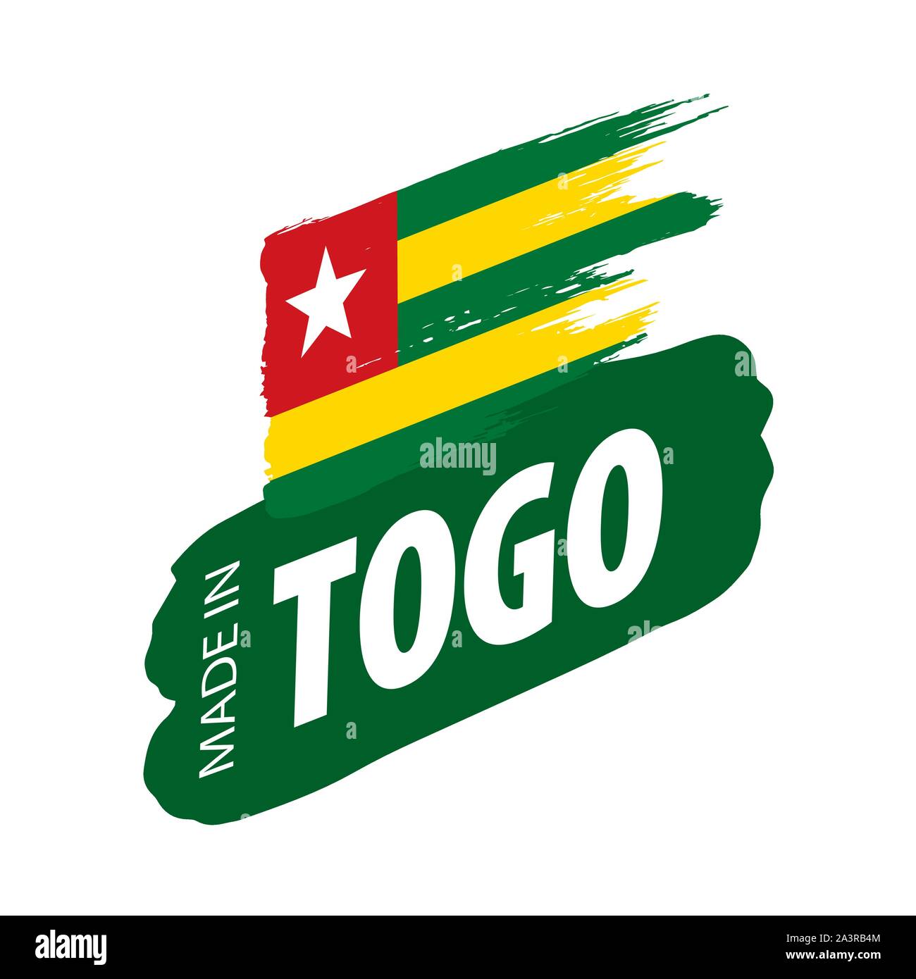 Togo flag state holiday Cut Out Stock Images & Pictures - Alamy