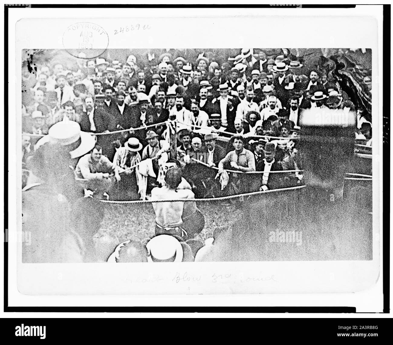 Sullivan-Kilrain boxing match, Richburg, Miss Stock Photo - Alamy