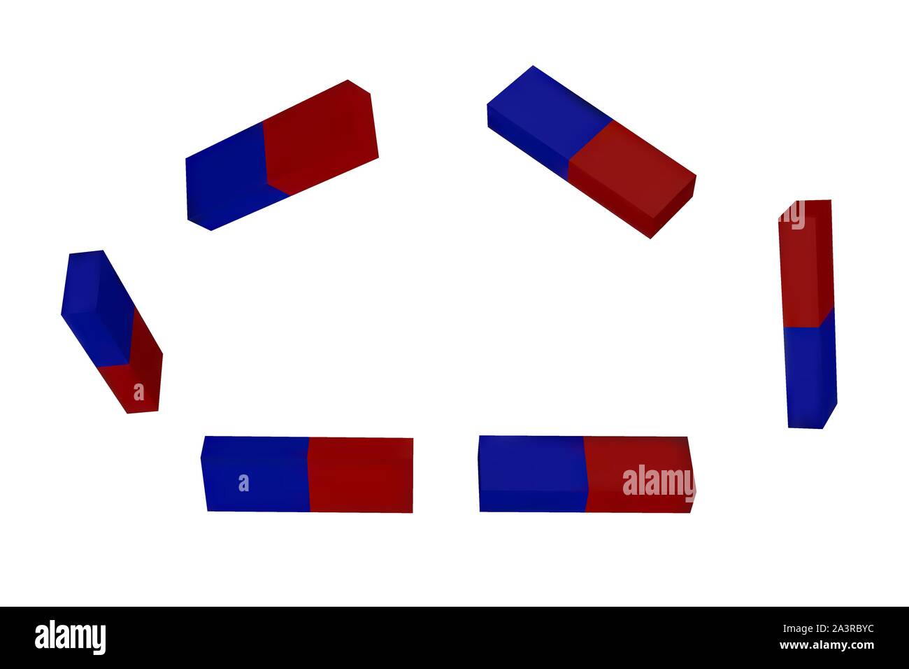 Set of magnets. Education, science, physics. Vector illustration Stock ...