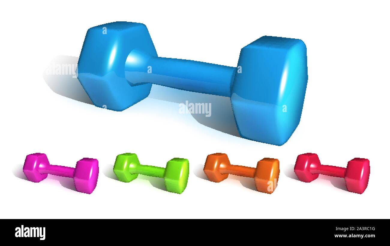 Dumbell set Stock Vector Images - Alamy