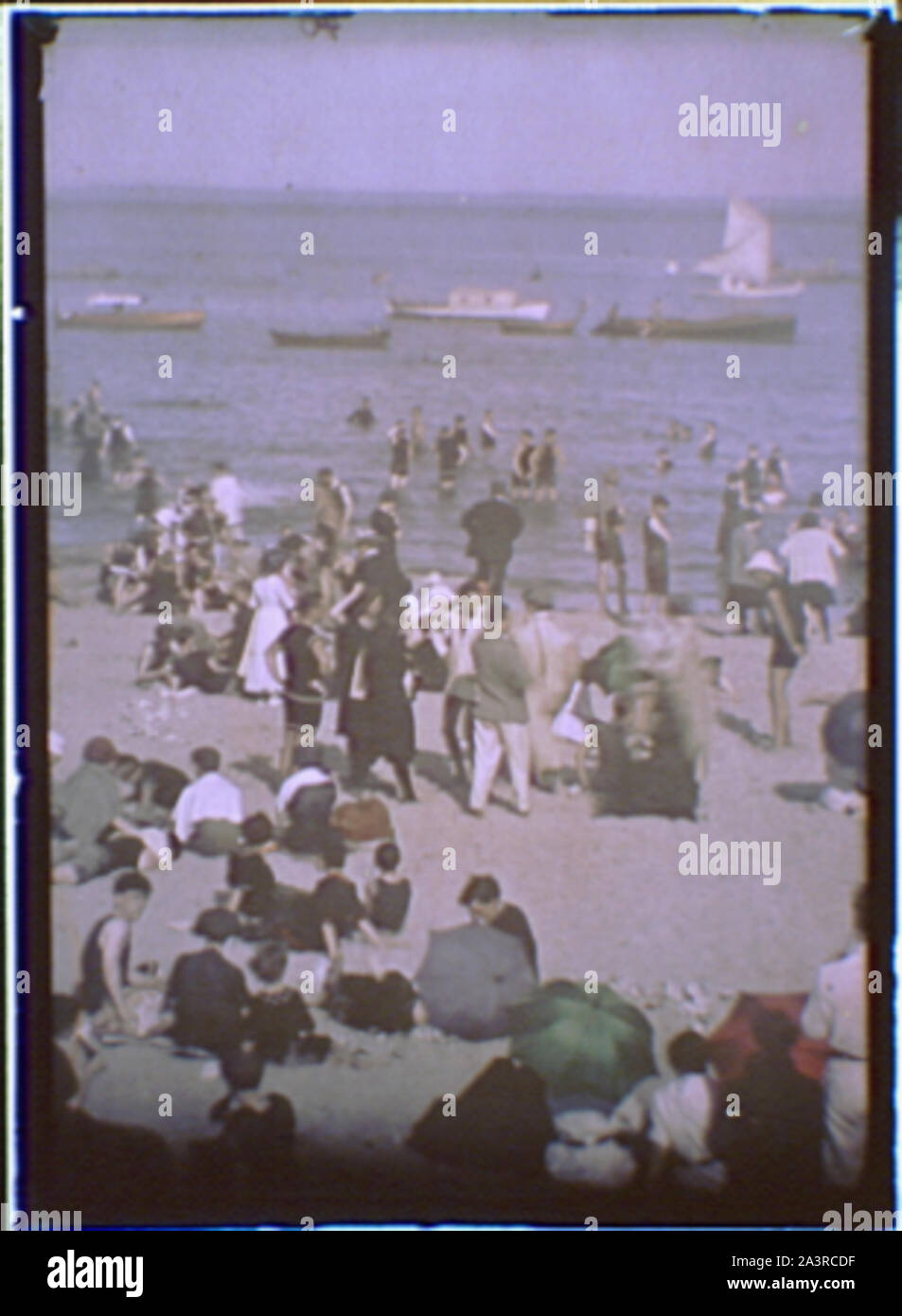 Sunday at Rye Beach, New York Stock Photo - Alamy