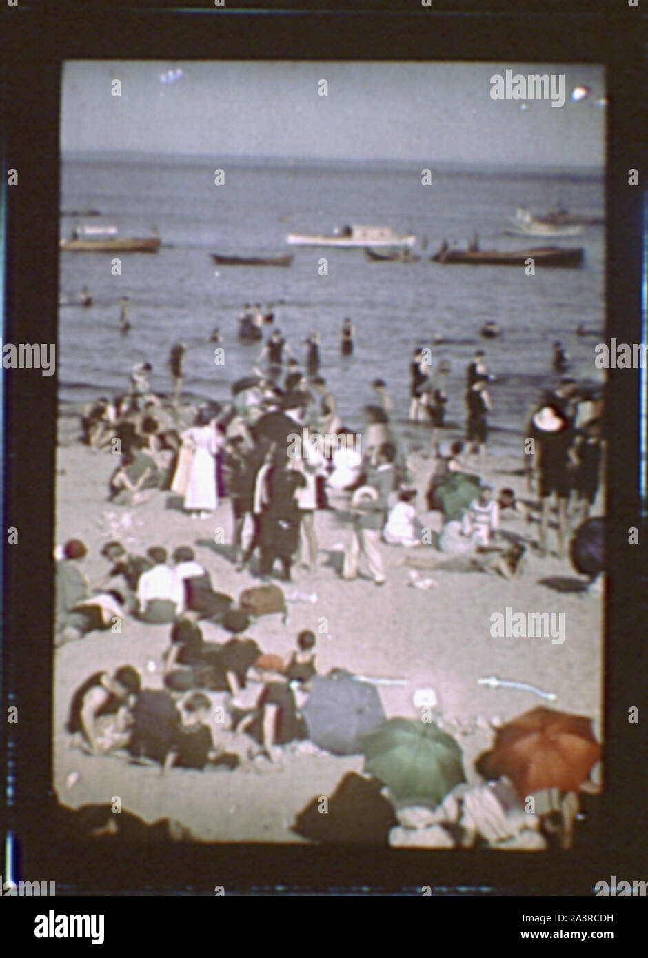 Sunday at Rye Beach, New York Stock Photo - Alamy