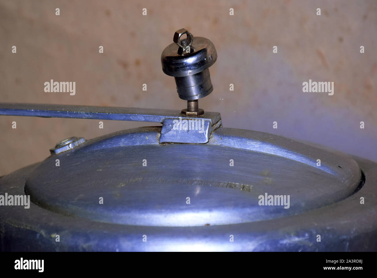 whistling of pressure cooker, with blur background Stock Photo - Alamy