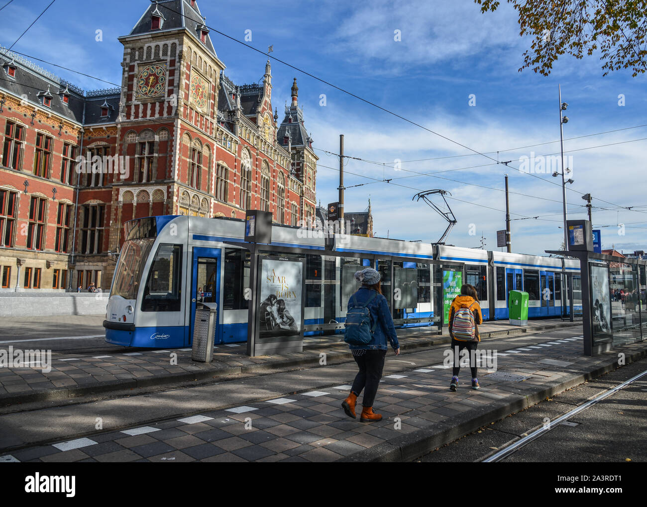 Amsterdam, Holland - Oct 7, 2018. Metro train in Amsterdam, Holland ...
