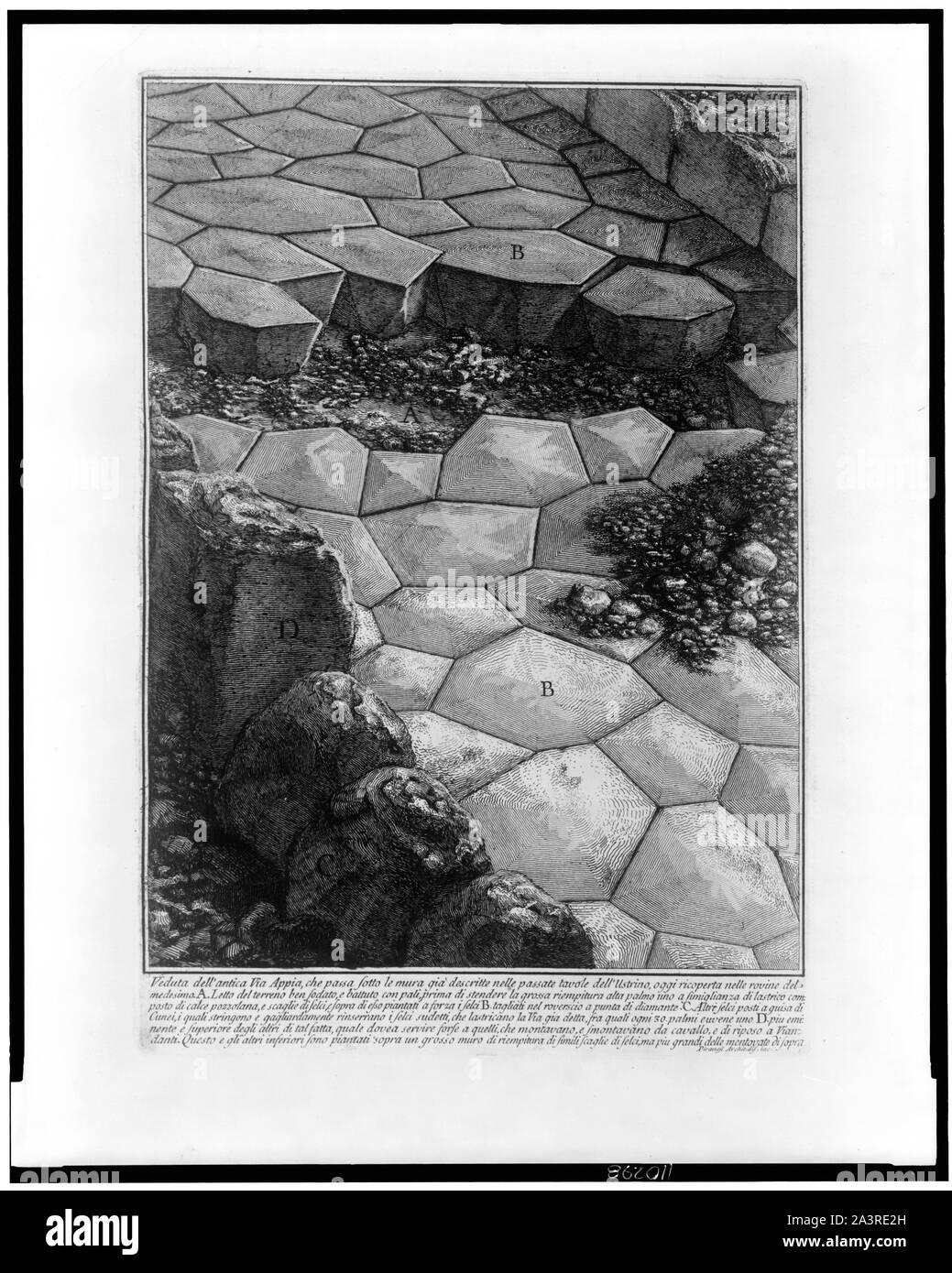 Surface and substrata layers of Roman road construction Stock Photo - Alamy