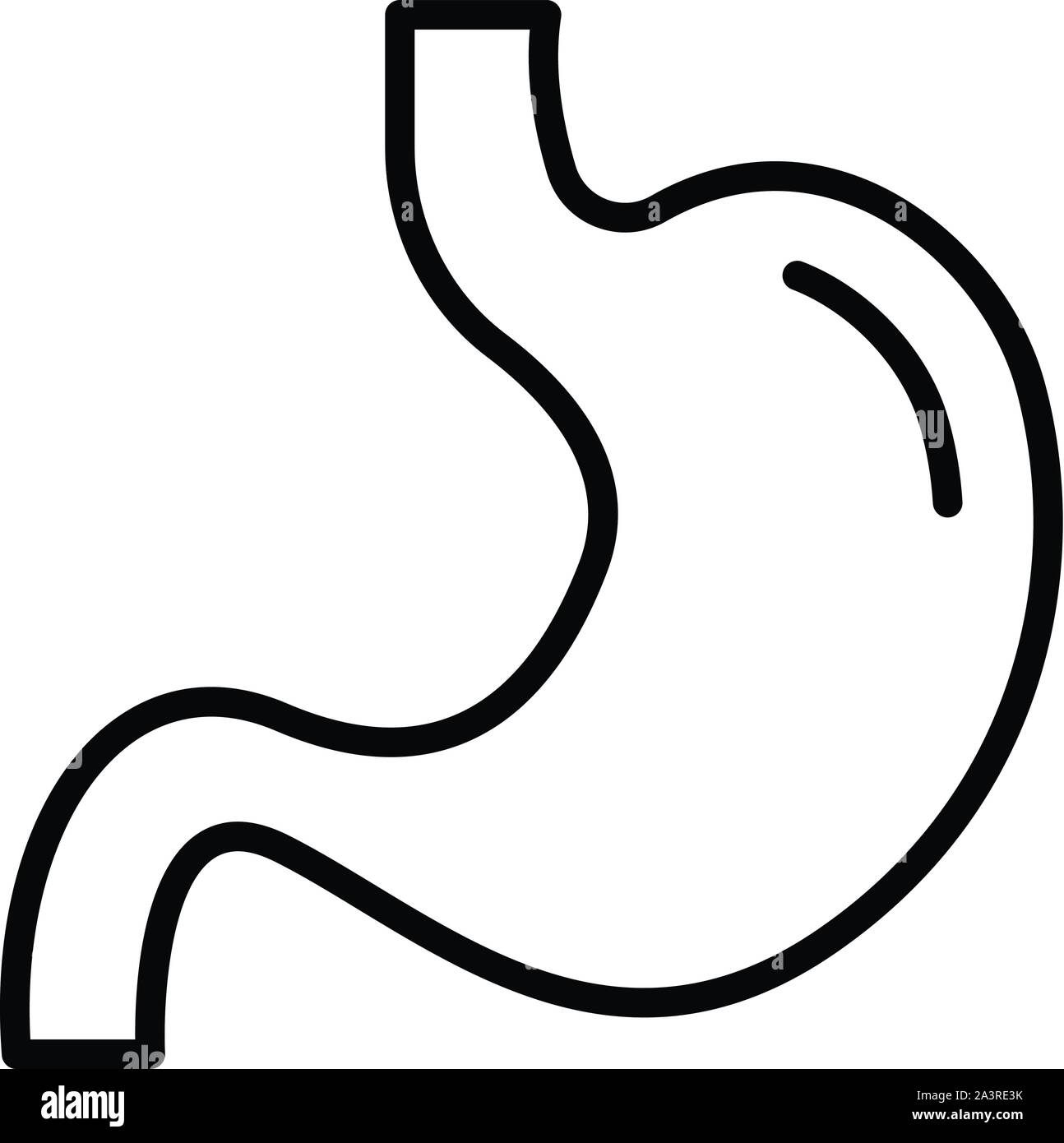 Body stomach icon, outline style Stock Vector Image & Art - Alamy