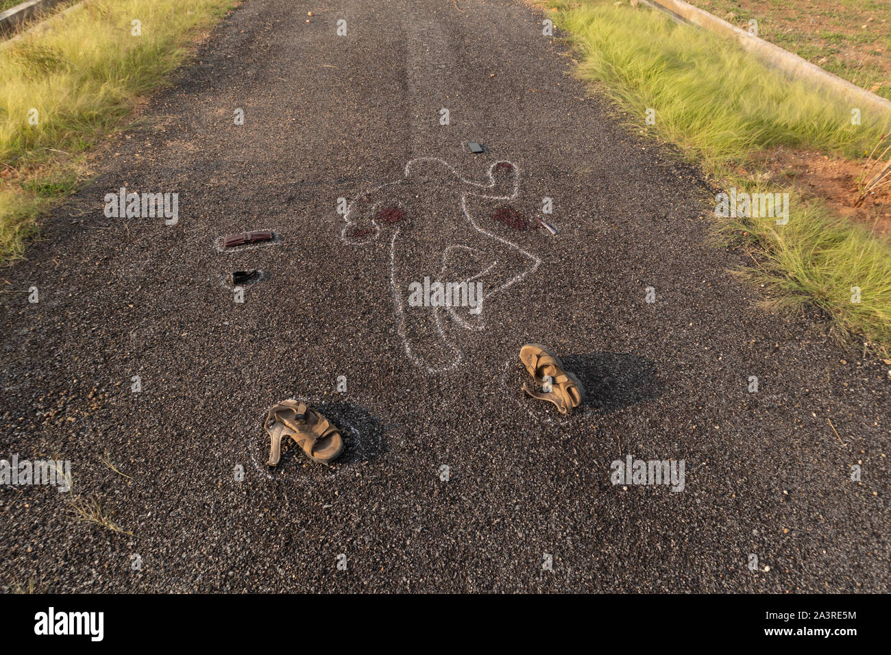 Dead Body Outline High Resolution Stock Photography and Images - Alamy