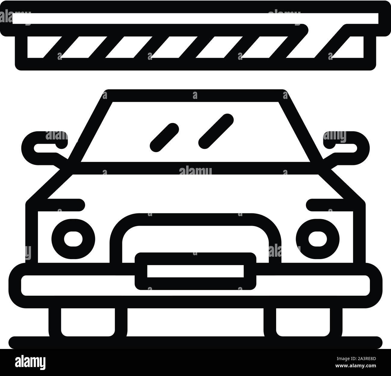 Supermarket parking lot shopping Stock Vector Images - Alamy