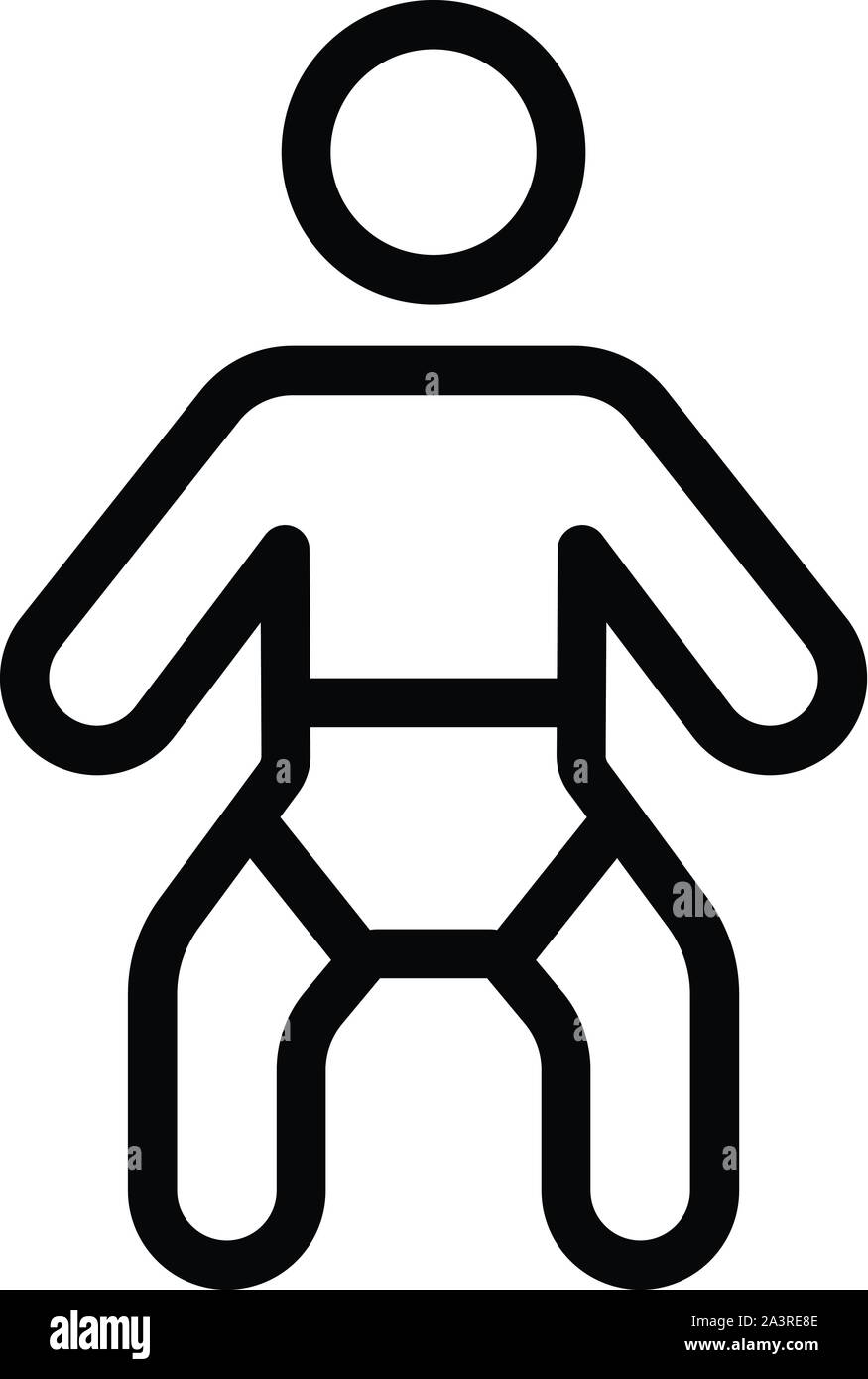 Baby kid icon, outline style Stock Vector Image & Art - Alamy