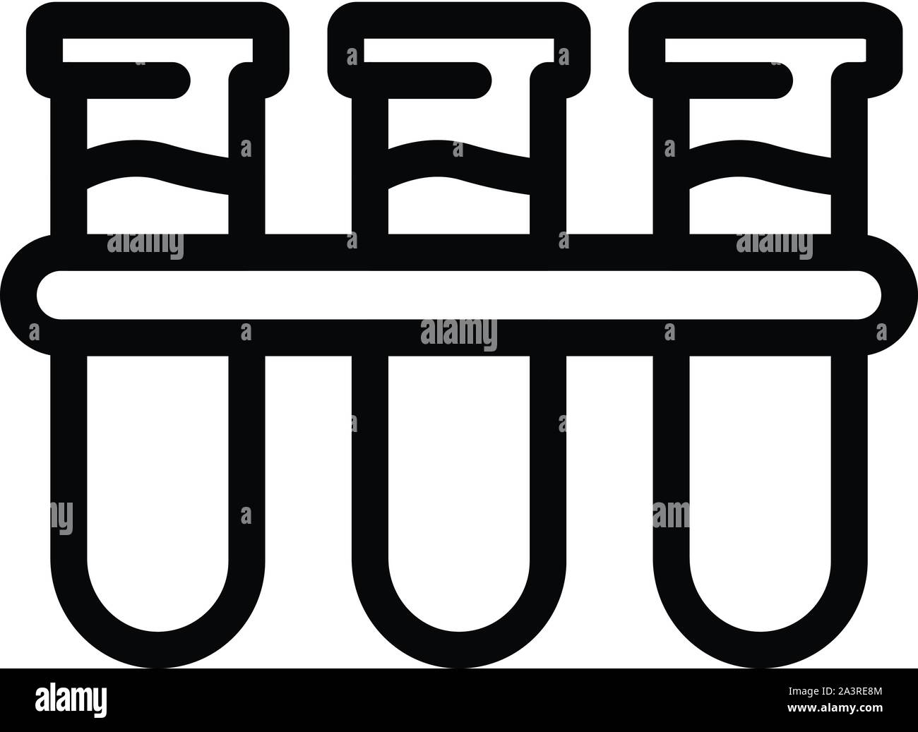 Test tube rack microscope Stock Vector Images - Alamy