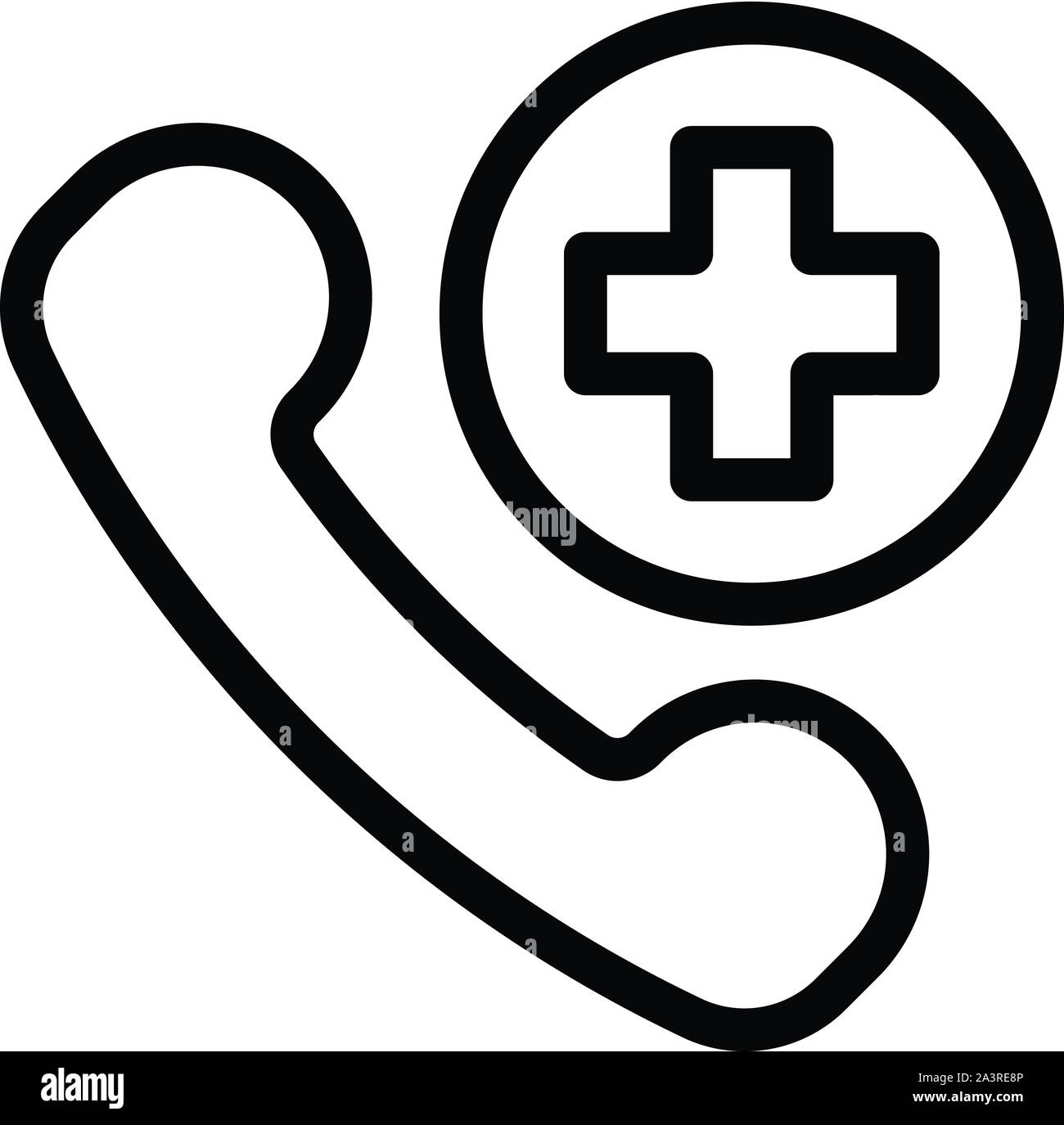 Call medical help icon, outline style Stock Vector Image & Art - Alamy