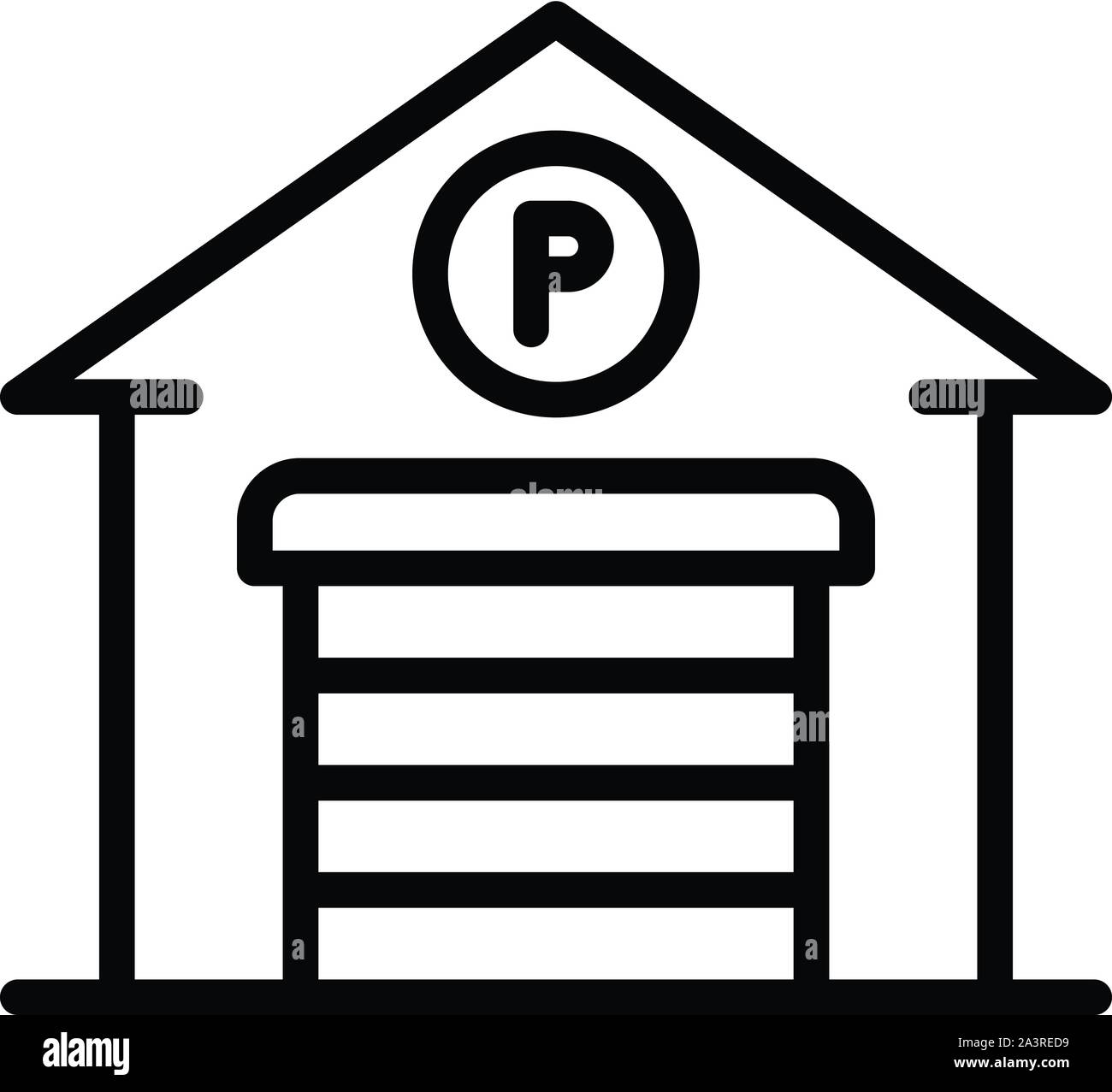 Garage parking icon, outline style Stock Vector Image & Art - Alamy