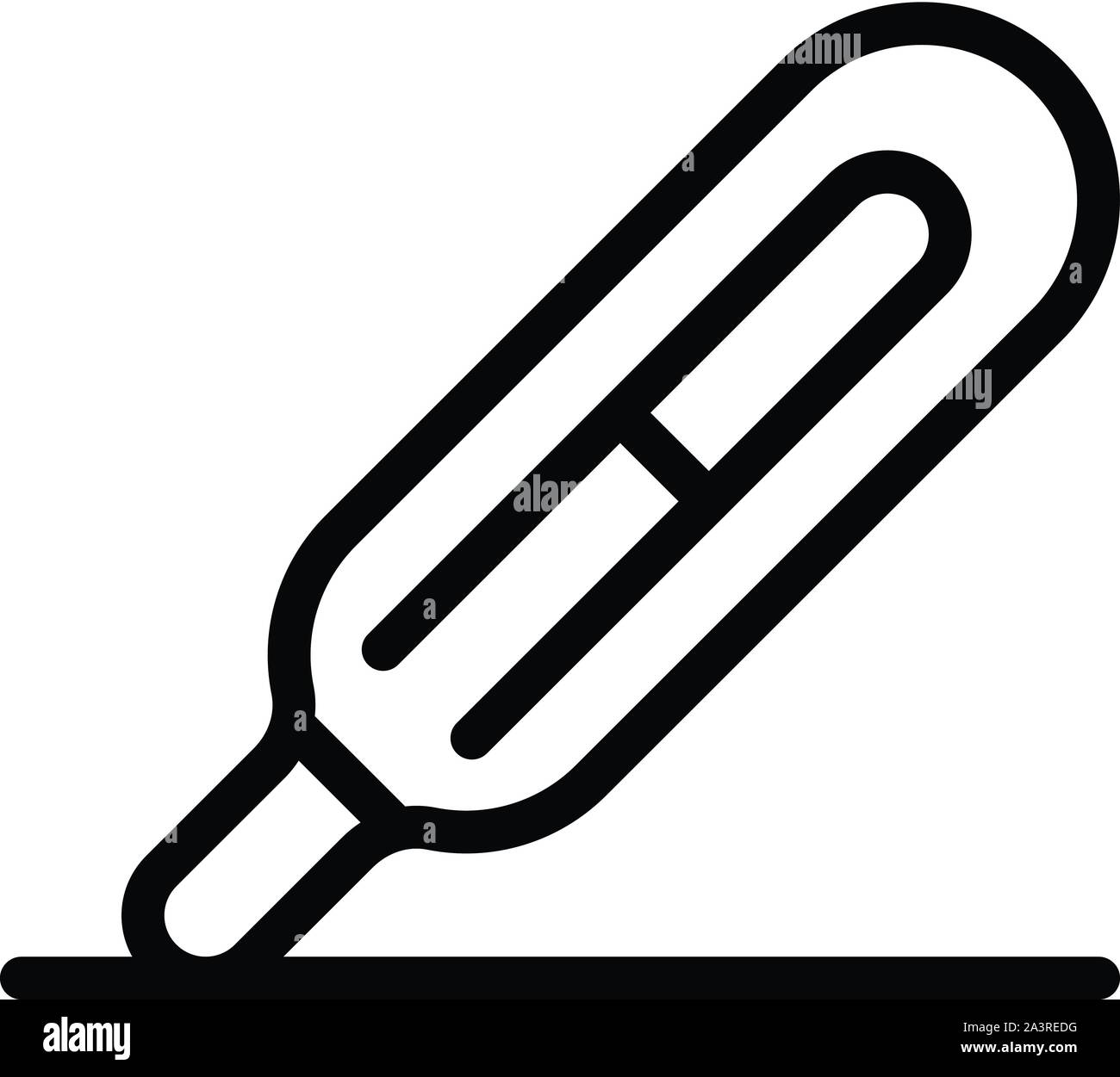 Medical thermometer icon, outline style Stock Vector Image & Art - Alamy