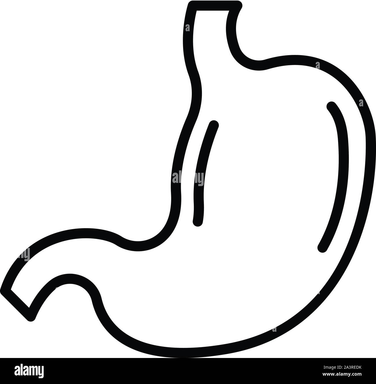 Healthy stomach icon, outline style Stock Vector Image & Art - Alamy