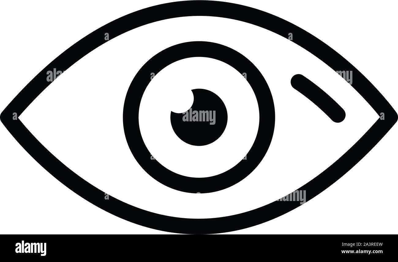 Human eye icon, outline style Stock Vector Image & Art - Alamy